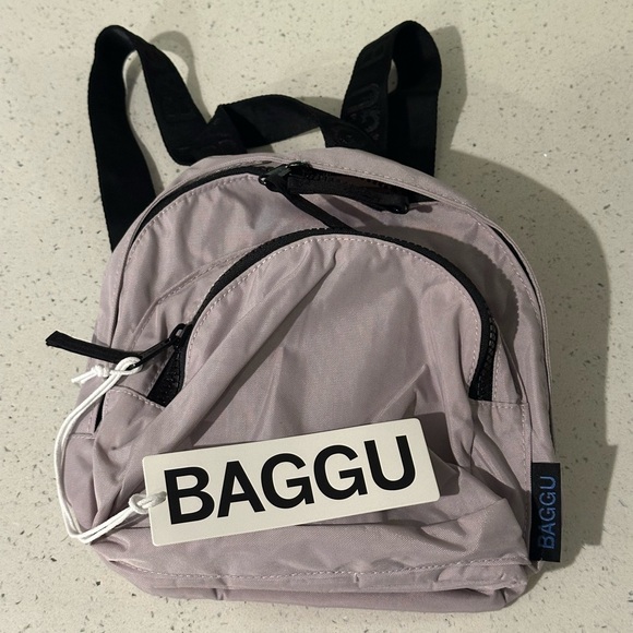 BAGGU | Bags | Nwt Baggu Mini Nylon Backpack In Dusty Pink | Poshmark